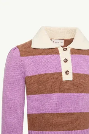 Moncler Wool Cashmere Knit Polo