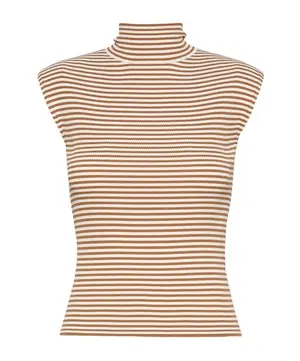 Max Mara High-neck Sleeveless Knitwear - Brown