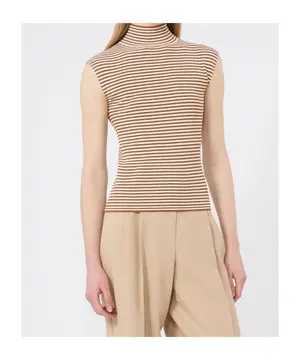 Max Mara High-neck Sleeveless Knitwear