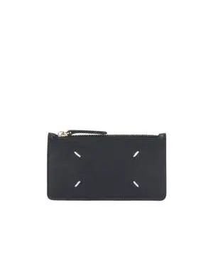 MAISON MARGIELA Four-stitch Detailed Coin Purse - Black