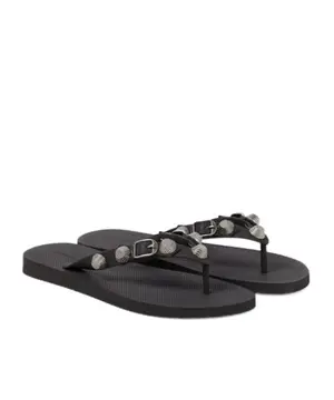 Balenciaga Cagole Embellished Thong Sandals