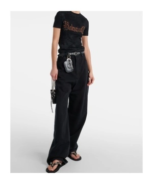 Balenciaga Cagole Embellished Thong Sandals