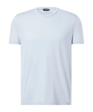 TOM FORD Cotton And Silk Jersey T-shirt - Blue
