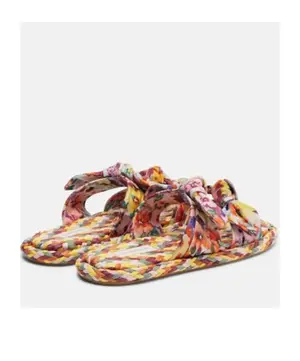 Zimmermann Carousel Printed Espadrille Slides