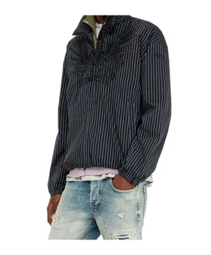 DIESEL® Pinstripe Embroidered Jacket