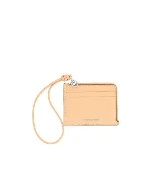 Michael Kors Jet Set Small Pebbled Leather Wristlet Card Case - No