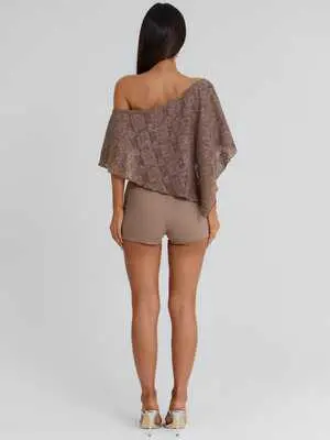 OUTCAST Reece Longline Top Taupe