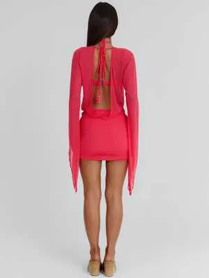 OUTCAST Roberta Mini Dress Coral