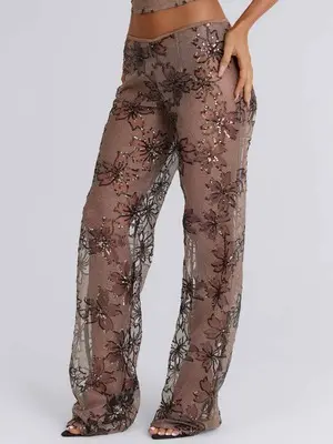 OUTCAST Jocelynn Sequin Straight Leg Pants