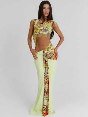 OUTCAST Briana Maxi Dress Tigerlily