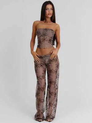 OUTCAST Jocelynn Corset Top Taupe
