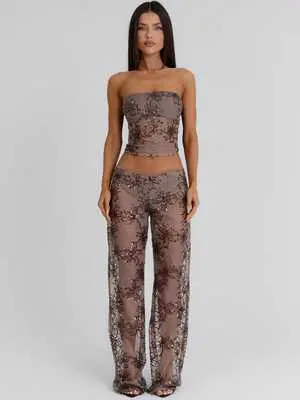 OUTCAST Jocelynn Corset Top Taupe