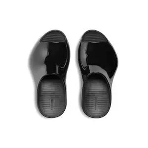 Balenciaga Technoslide Sandals - Black