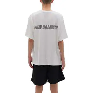 NEW BALANCE Met24 Reflection Nb Logo T-shirt Asia Sizing - White