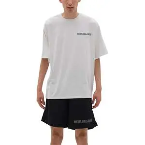 NEW BALANCE Met24 Reflection Nb Logo T-shirt Asia Sizing - White