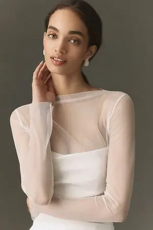 Jenny Yoo Esti Mesh Topper