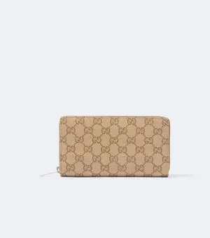 Gucci Essence Classic Gg Canvas Wallet - Beige