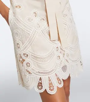 Elie Saab Embroidered Mini Dress