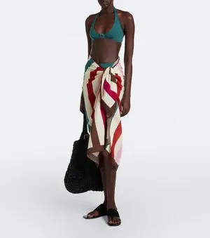 ERES Modernity Cotton And Silk Beach Cover-up - Multicoloured