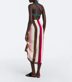 ERES Modernity Cotton And Silk Beach Cover-up - Multicoloured