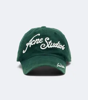 Acne Studios Logo Denim Baseball Cap