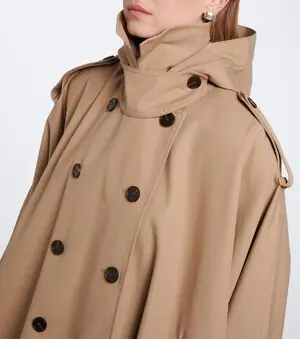 RÓHE Double-breasted Cotton Cape
