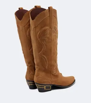 Etro Suede Cowboy Boots