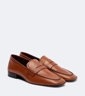Dries Van Noten Leather Loafers - Brown