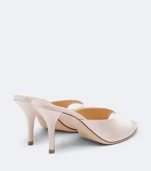 Magda Butrym Satin High Heel Mules - Pink