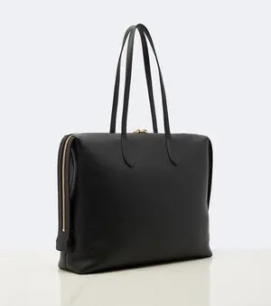 Dolce & Gabbana Vittoria Large Leather Tote Bag - Black