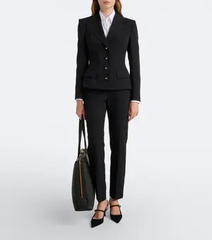 Dolce & Gabbana Vittoria Large Leather Tote Bag - Black