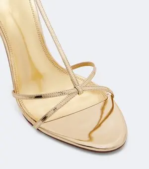 Paris Texas Lidia Metallic Patent Leather Sandals