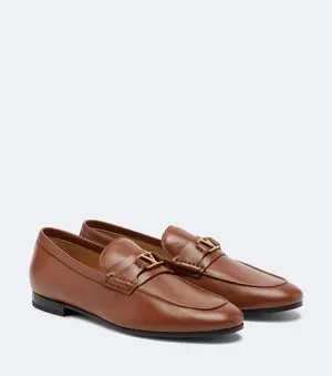 Valentino Garavani Vlogo Leather Loafers - Brown