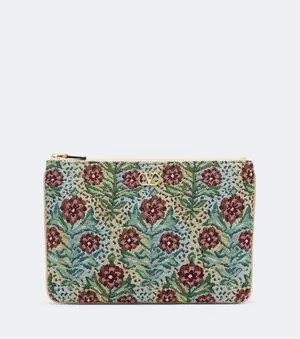 Valentino Garavani Vlogo Floral Jacquard Pouch - Multicoloured