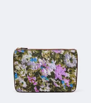 Valentino Garavani Vlogo Floral Jacquard Pouch - Multicoloured
