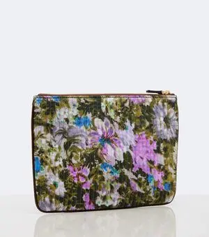 Valentino Garavani Vlogo Floral Jacquard Pouch