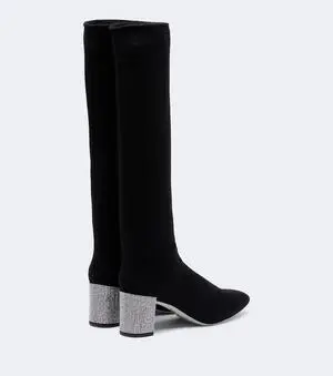 Rene Caovilla Sonia Crystal-embellished Knee-high Boots