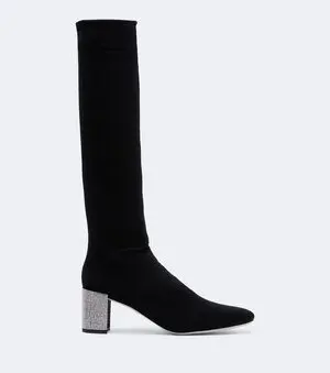 Rene Caovilla Sonia Crystal-embellished Knee-high Boots