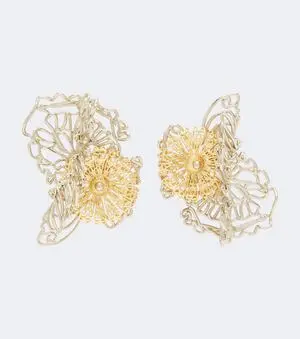 Dries Van Noten Embellished Drop Earrings - Gold