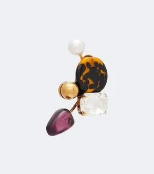 Dries Van Noten Embellished Drop Earrings - Multicoloured