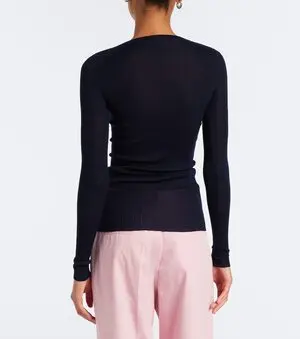 JIL SANDER Ribbed-knit Wool Sweater