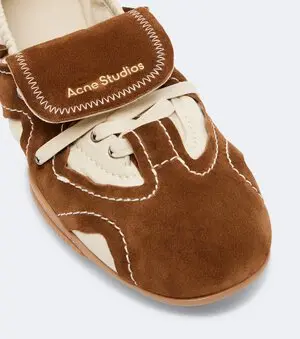 Acne Studios Leather And Suede Sneakers - Brown