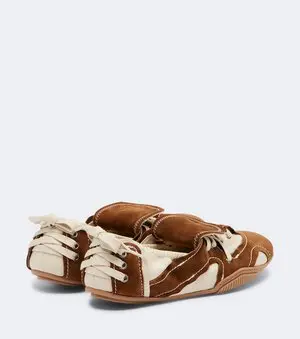 Acne Studios Leather And Suede Sneakers - Brown