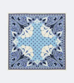 La DoubleJ Printed Silk Twill Scarf