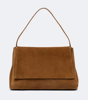 Nour Hammour Suede Shoulder Bag