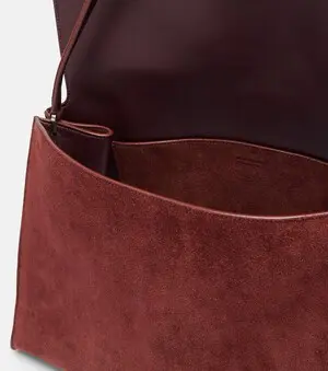 Nour Hammour Amal Suede Shoulder Bag