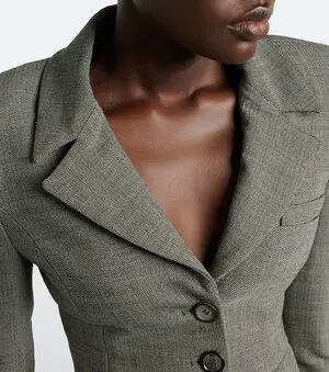 Magda Butrym Herringbone Wool-blend Blazer