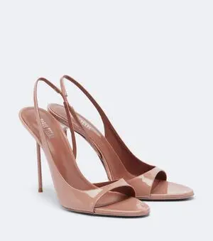 Paris Texas Lidia Patent Leather Slingback Sandals - Pink