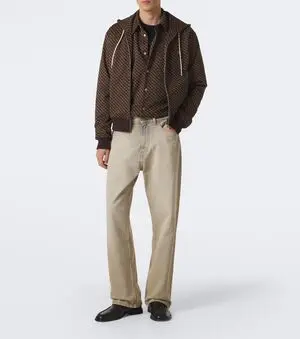 WALES BONNER Hooded Jacquard Track Jacket