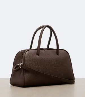 Jacquemus Leather Bowling Bag - Brown
